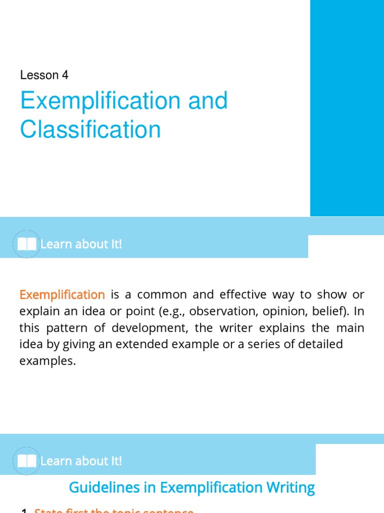RWS 1.4 Exemplification-and-Classification | PDF | Cognitive Psychology | Behavioural Sciences