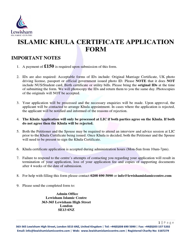 Khula | PDF | Identity Document | Marriage