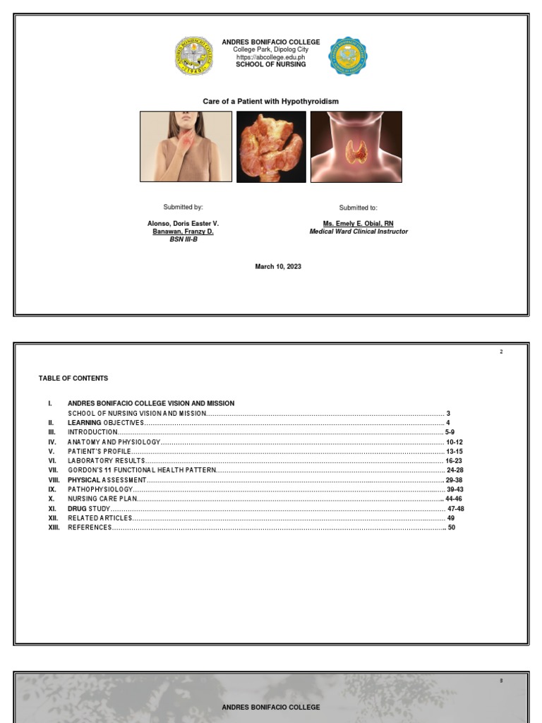 Hypothyroidism | PDF | Thyroid Stimulating Hormone | Hypothyroidism