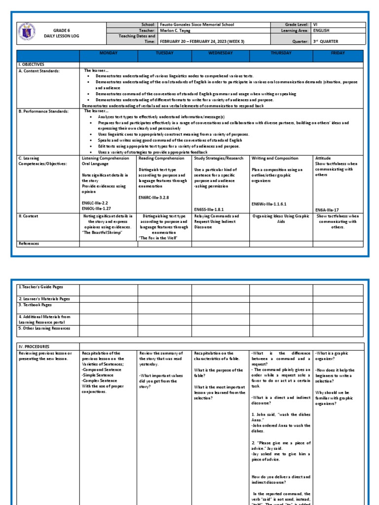WEEK3 | PDF | Reading Comprehension | Communication