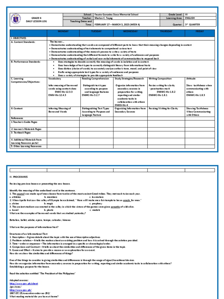 WEEK4 | PDF | Reading Comprehension | Cognition
