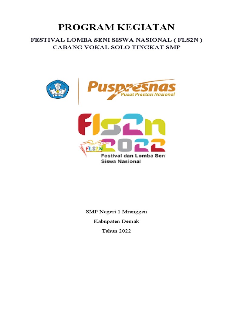 Program FLS2N 2022 | PDF | Karier & Perkembangan | Seni