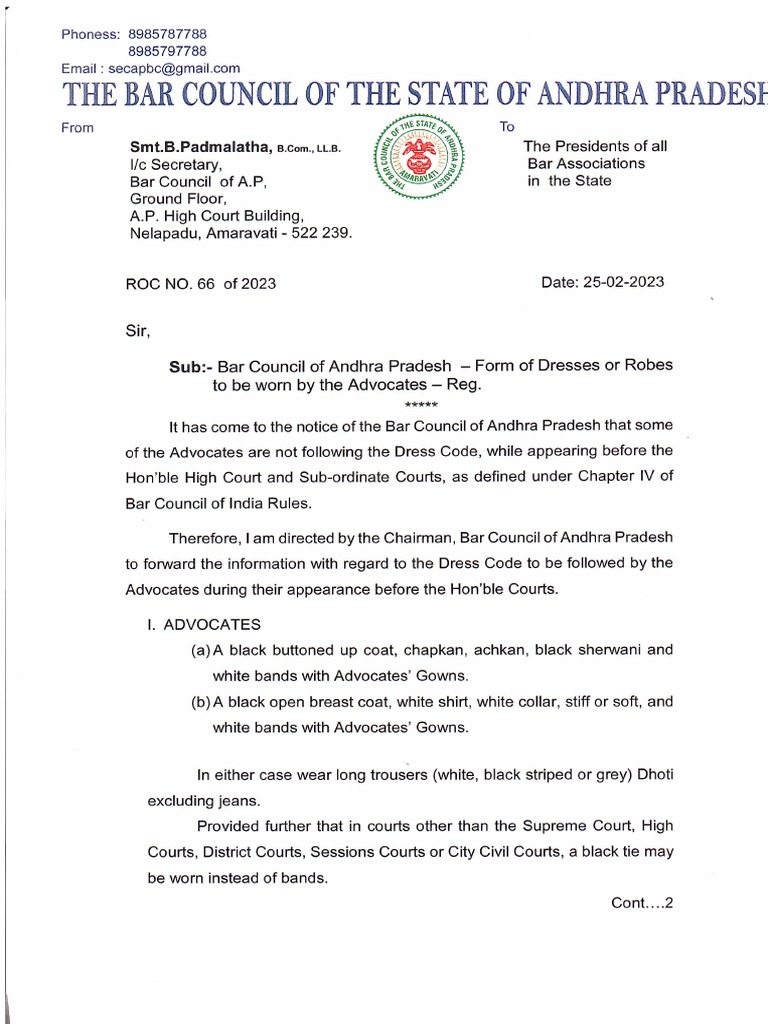 Dress Code Circular PDF | PDF