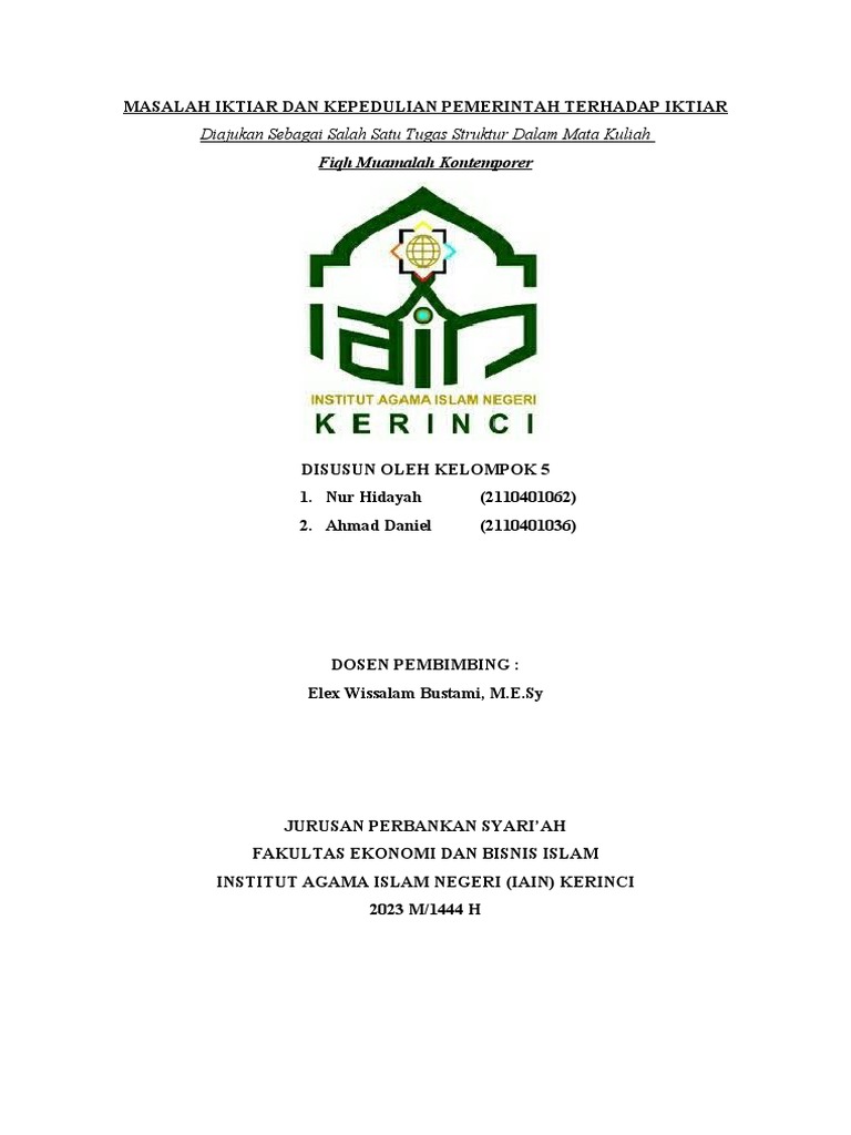 Fiqh Kontemporer Kel. 6 | PDF