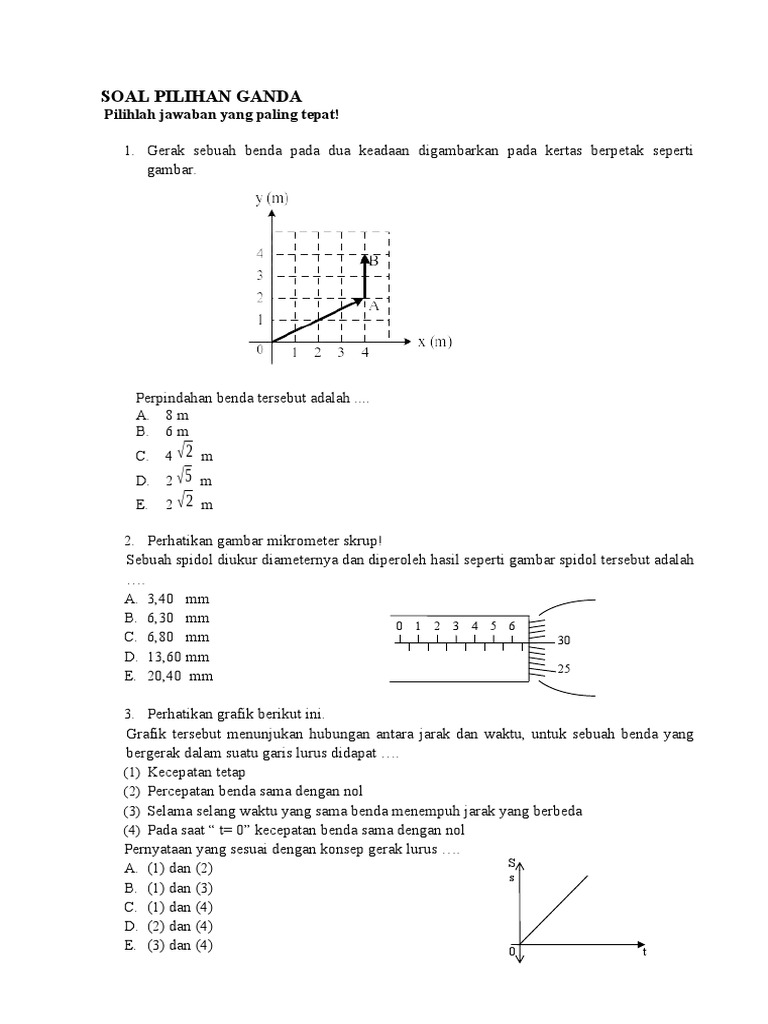 Kisi-Kisi Soal US Mapel FISIKA | PDF