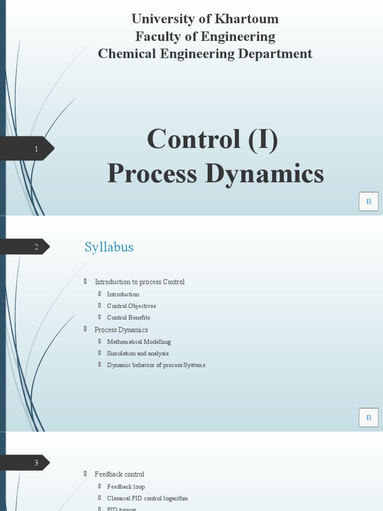 1.introduction To Process Control 1 | PDF | Control Theory | Control System