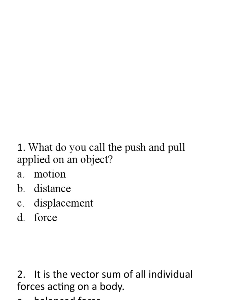 Science 8 Q1 Exam Reviewer | PDF | Force | Newton's Laws Of Motion