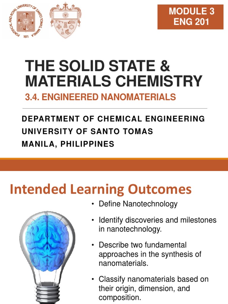 Module 3.4 - Engineered Nanomaterials PDF | PDF | Nanotechnology ...