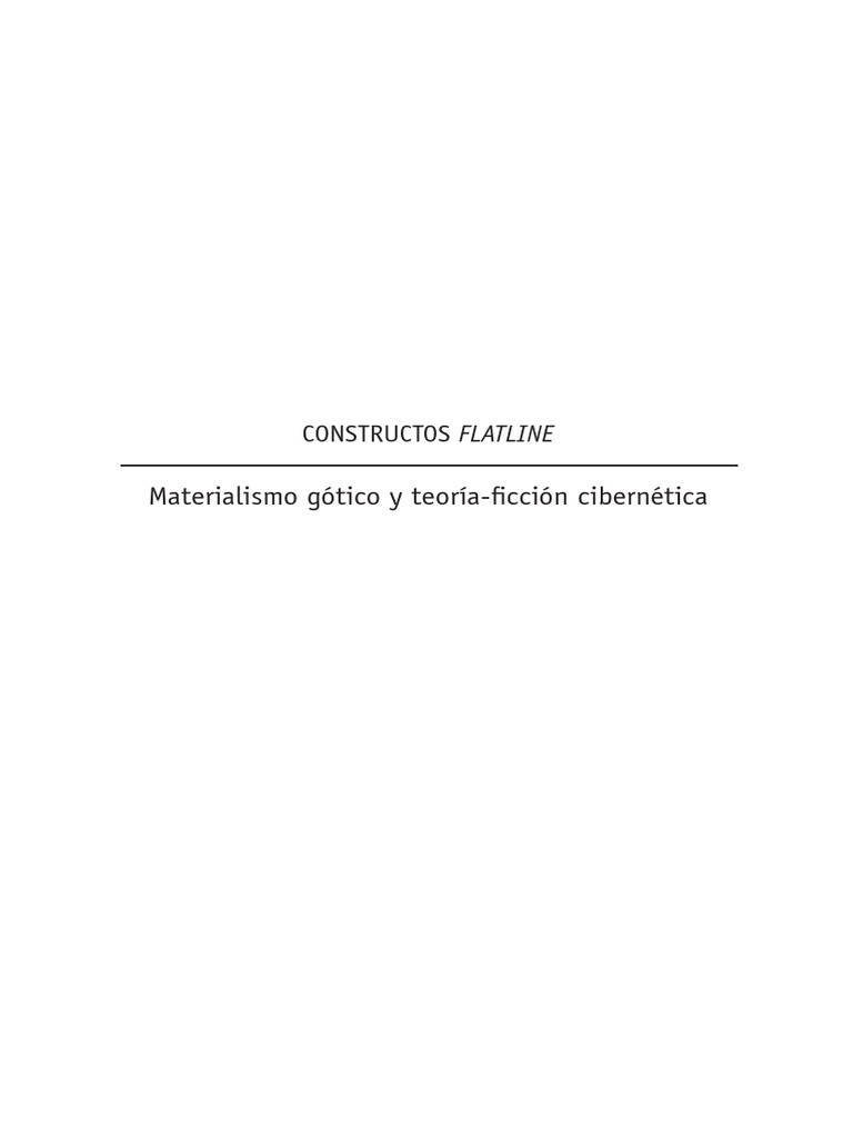 Fisher, M. (2022) - Constructos Flatline PDF | PDF | Gilles Deleuze | Mente inconsciente