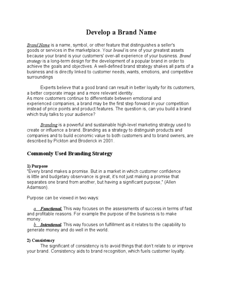 Report 7. Branding | PDF | Brand | Marketing