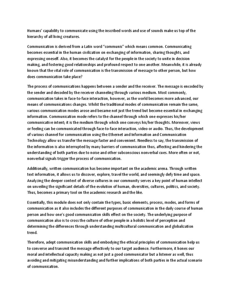 Purposive Communication Lecture | PDF | Communication | Cross Cultural Communication