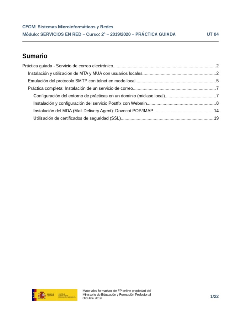 SR04 Practica Guiada | PDF | sistema de nombres de dominio | Protocolo de transferencia de archivos