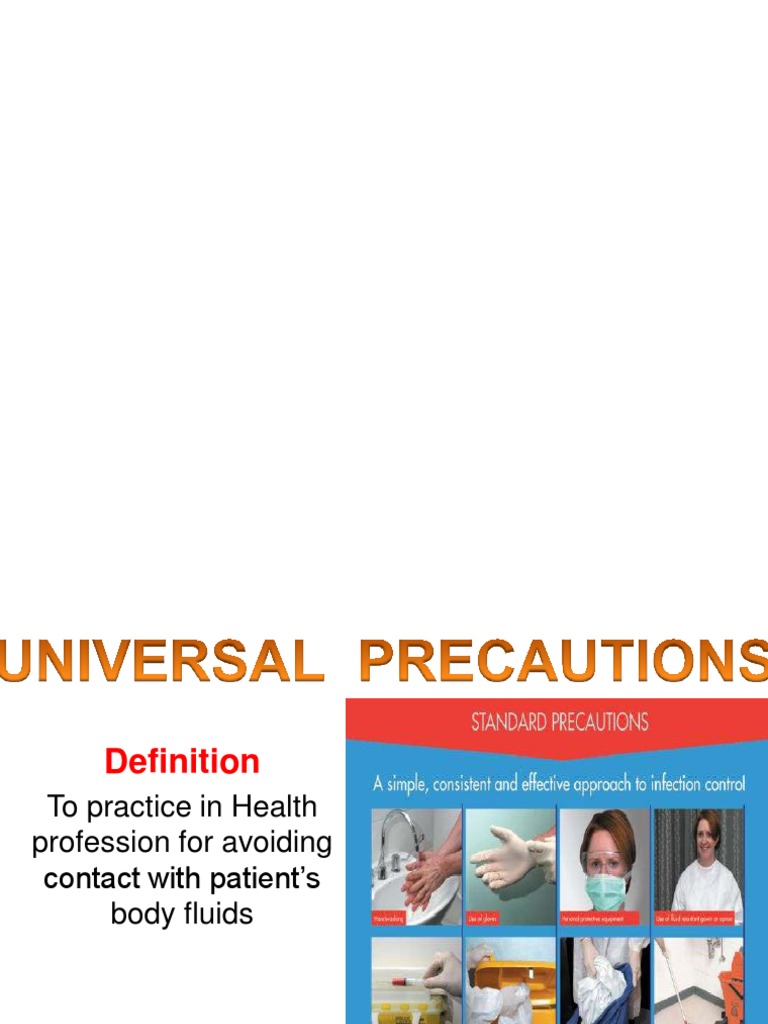 Universal Precautions | Download Free PDF | Medicine | Health Sciences