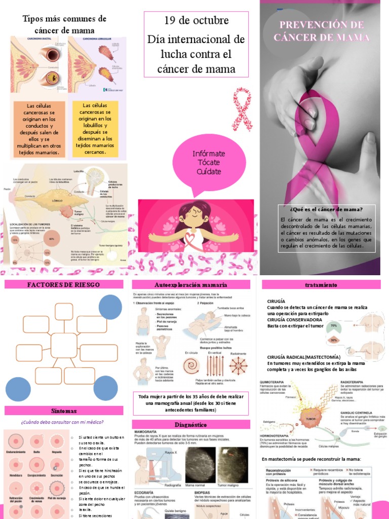 Triptico de Prevencion de Cancer de Mama | PDF | Cáncer de mama | Cáncer