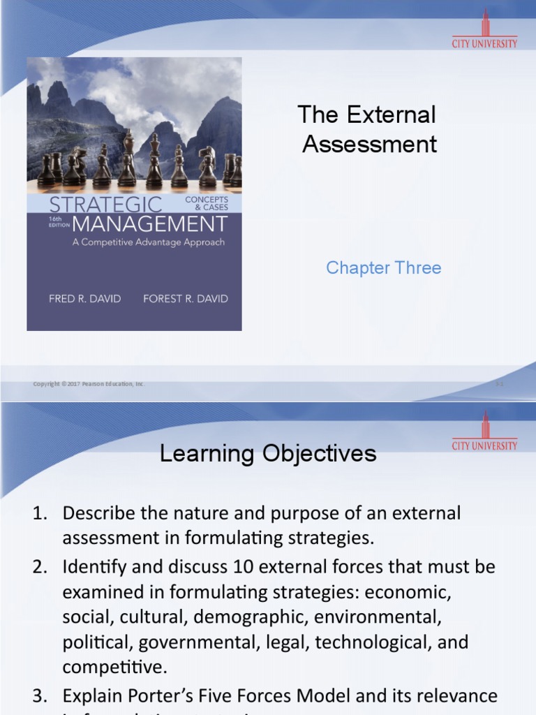 Chapter 3 - The External Assessment | PDF | Chief Information Officer | Business Economics