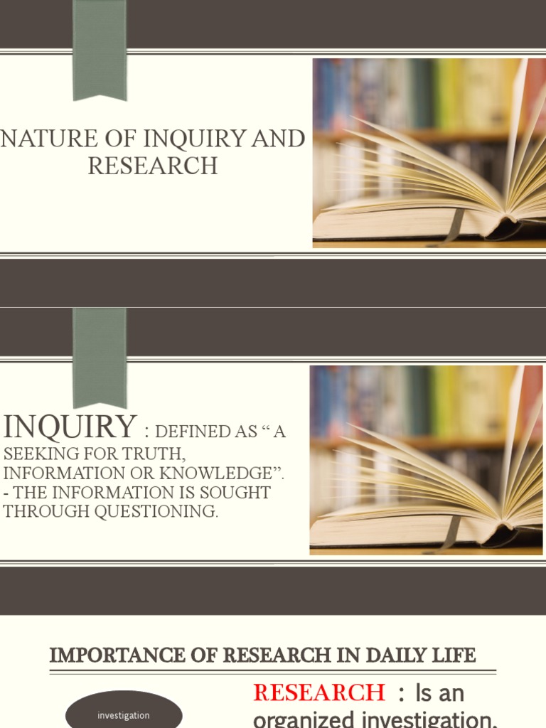 Module 1 PPT | PDF | Methodology | Inquiry