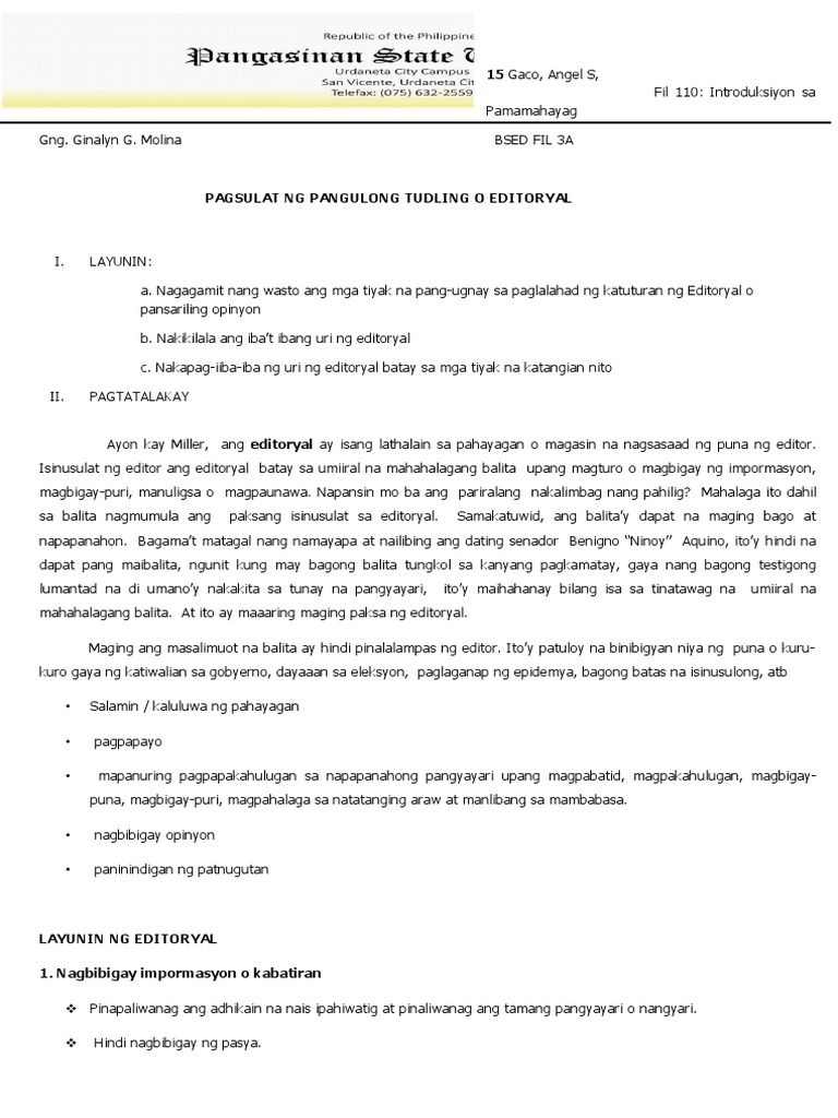 Written Report Format Maam Genz 2 | PDF