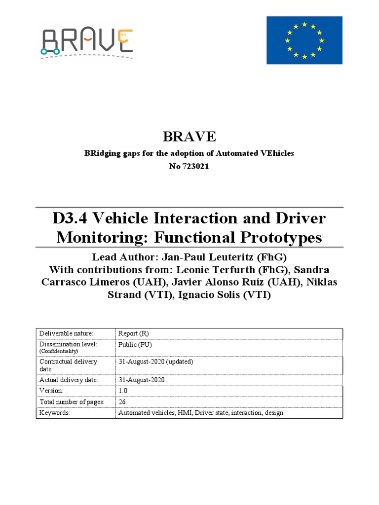 Vehicle Interaction and Driver Monitoring | Descargar gratis PDF ...