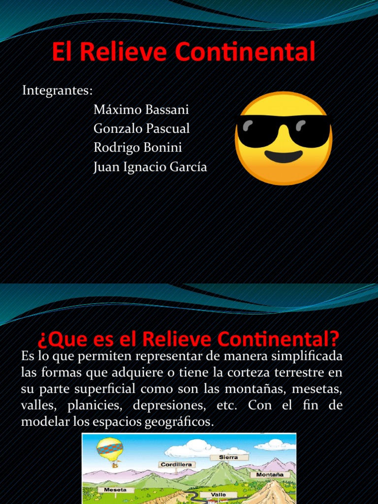 Tipos de Relieve Continental | PDF | Montañas | Tierra