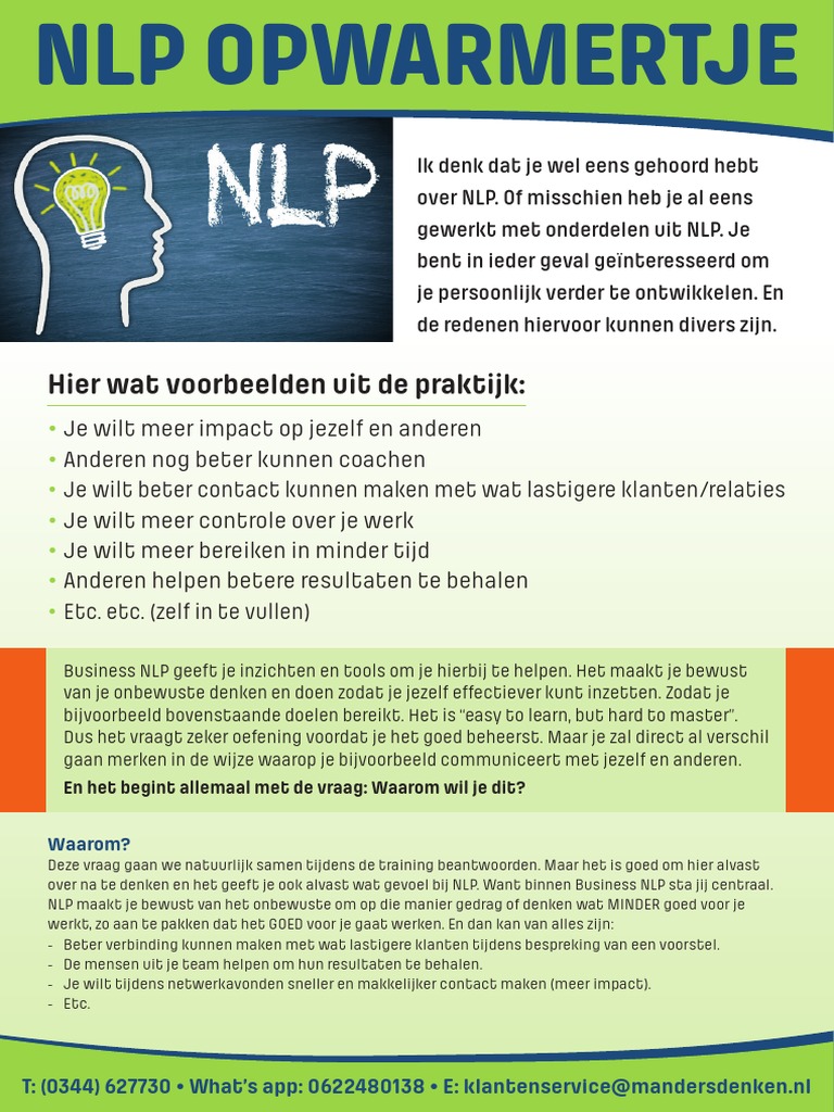 Flyer NLP OPWARMERTJE | PDF