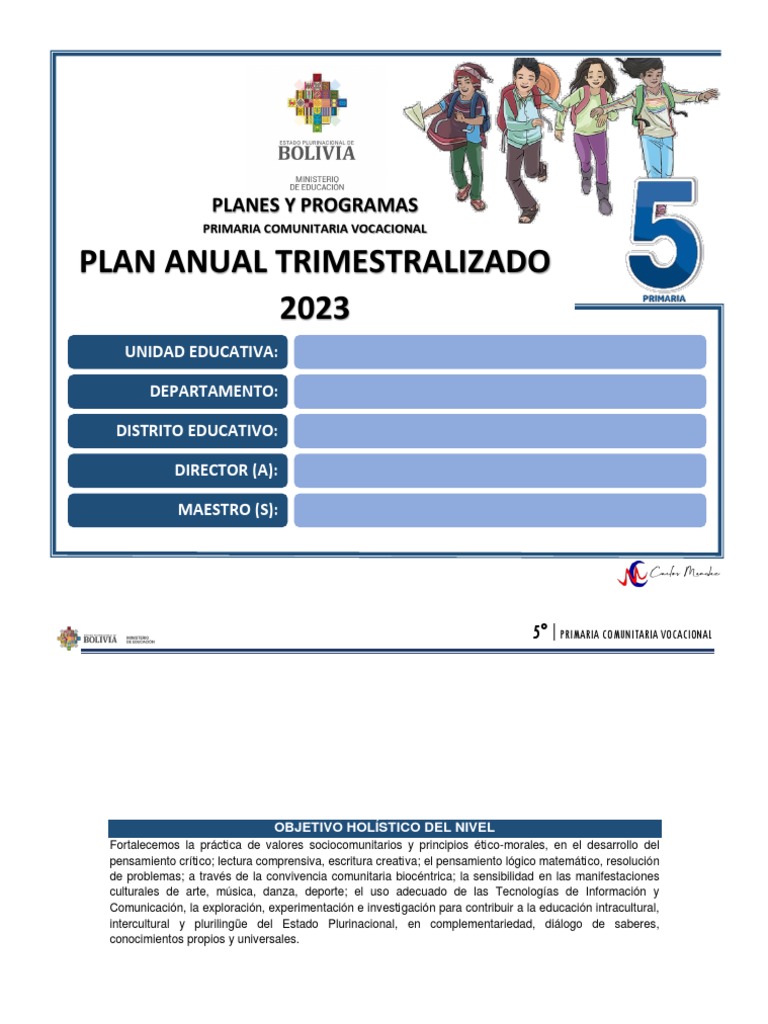 Pat - 5°primaria | PDF | Comprensión lectora | Bolivia