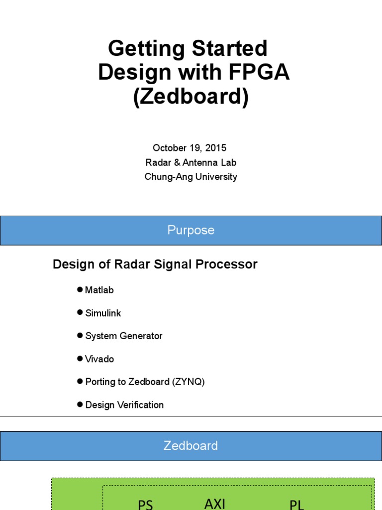 Getting Started Design With FPAG (ZYNC-ZED) | PDF | Field Programmable ... Getting Started Design With FPAG (ZYNC-ZED) | PDF | Field Programmable ...
