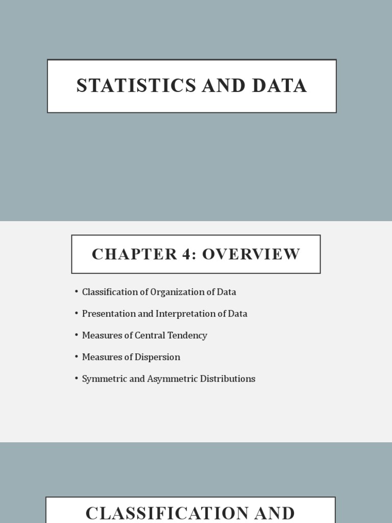 Classification and Presentation of Data | Download Free PDF | Sampling ...