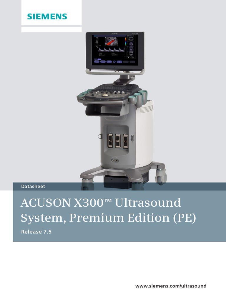 ACUSON X300 PE 7 5 - Datasheet | PDF | Medical Ultrasound ...