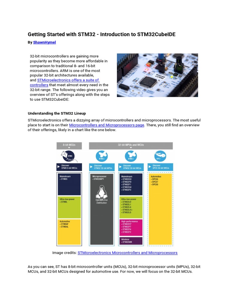 Getting Started With STM32L476 | Download Free PDF | Microcontroller ... Getting Started With STM32L476 | Download Free PDF | Microcontroller ...