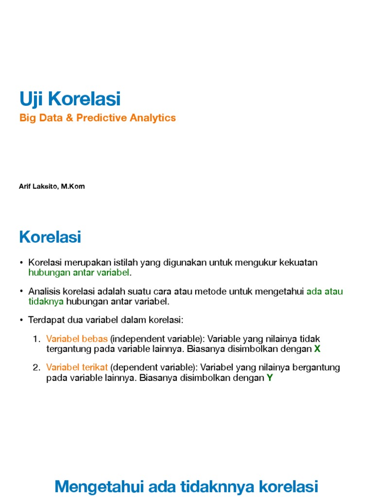 14 Uji Korelasi | PDF