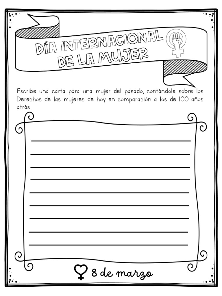 Carta Día De La Mujer Pdf