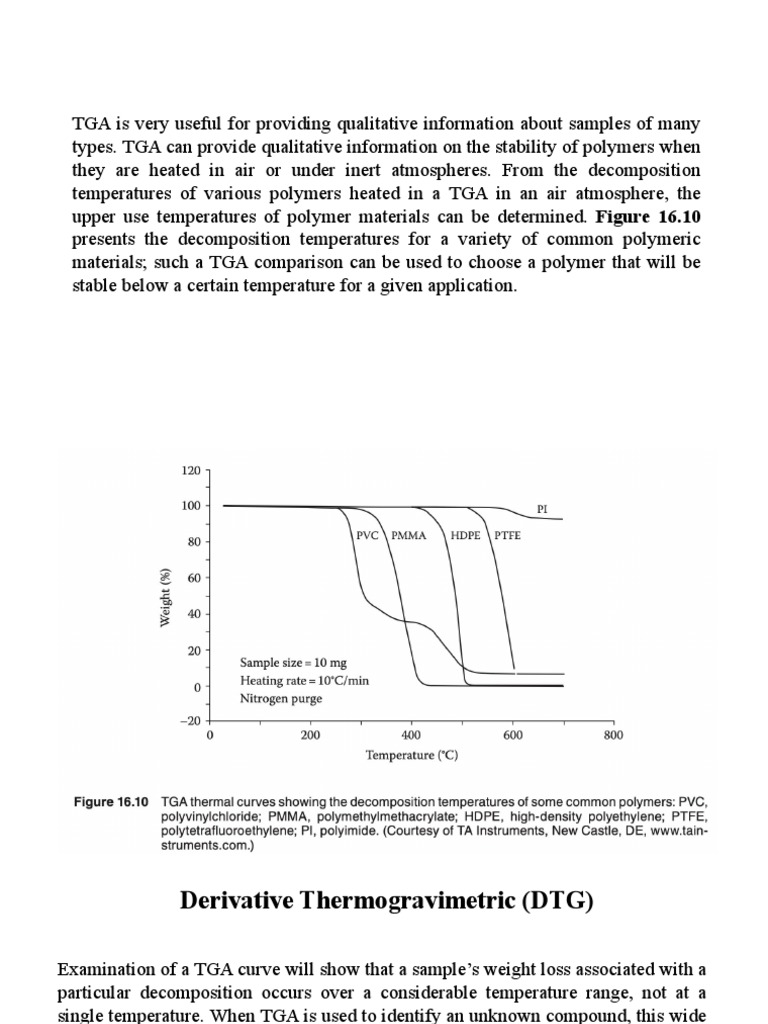 TGA | PDF | Thermogravimetric Analysis | Chemistry