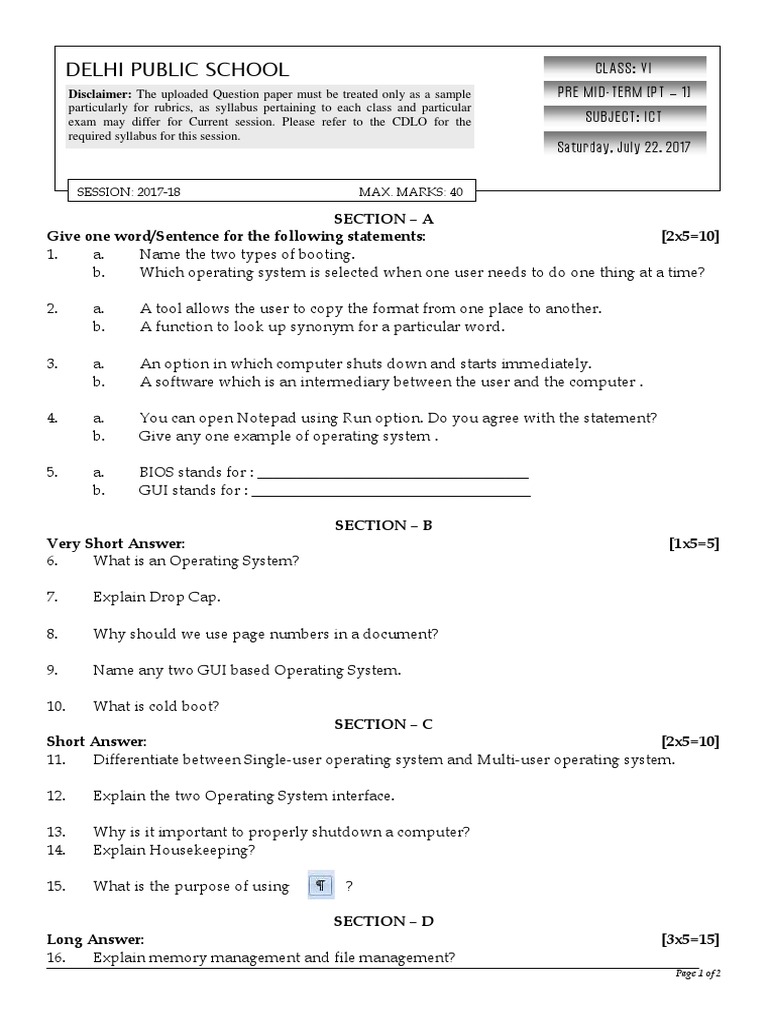 Ict 2 PDF | PDF | Microsoft Excel | Operating System