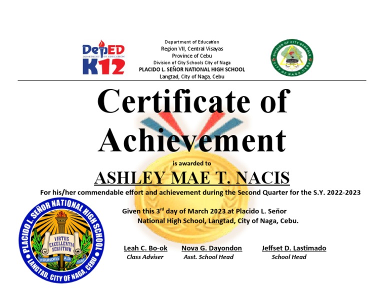 Certificate Achievement | PDF