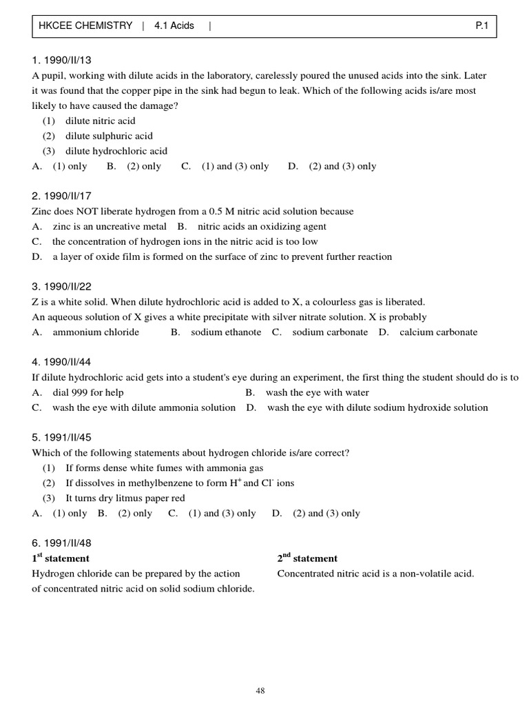 Acids | PDF | Acid | Nitric Acid
