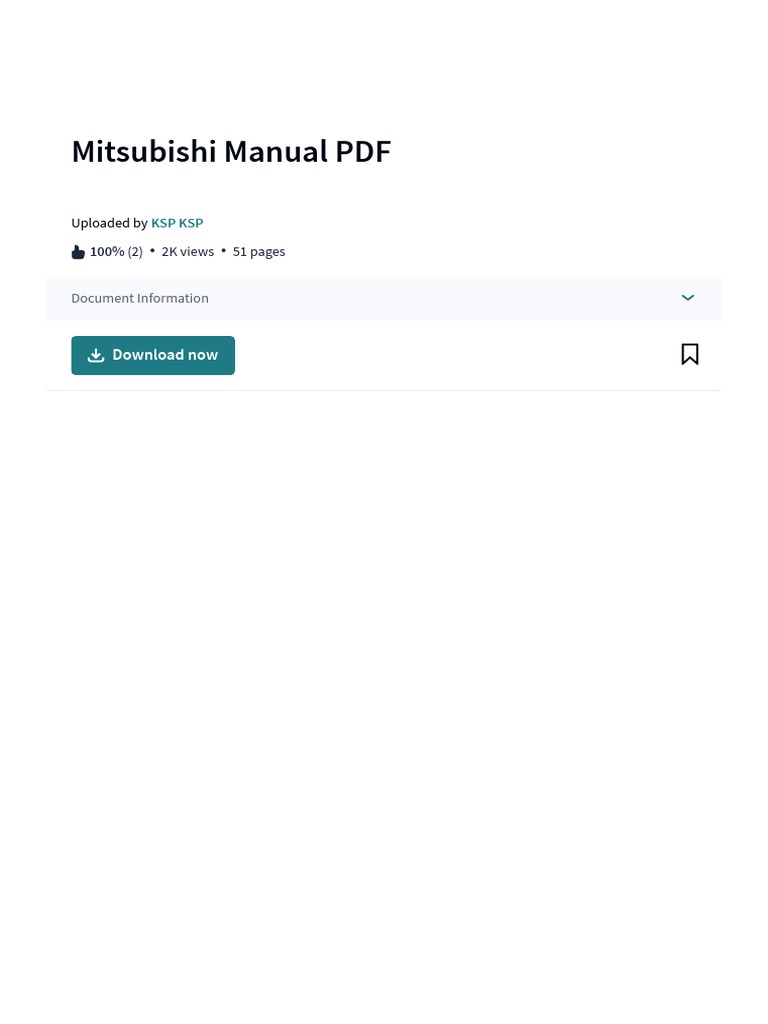 Mitsubishi Manual PDF - PDF 2 PDF | PDF | Power Supply | Switch