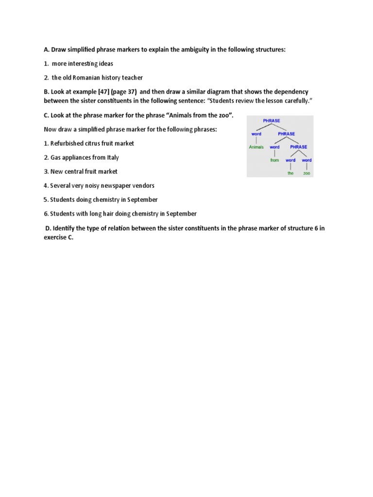Phrase Marker Analysis and Diagrams | PDF | Finance & Money Management