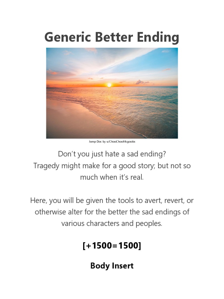 A Better Ending: Jump Doc Guide | PDF | Knowledge