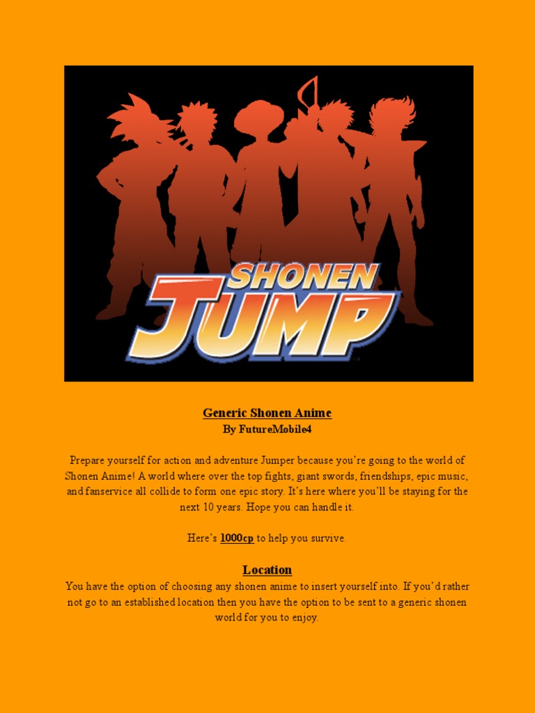 Generic Shonen Anime Jump Wip | PDF | Shōnen Manga | Entertainment