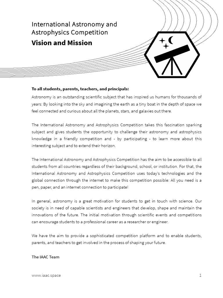 IAAC Vision and Mission PDF | PDF