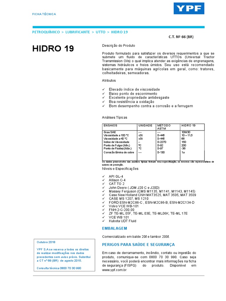 Hidro 19 | PDF | Setor secundário da economia | Química