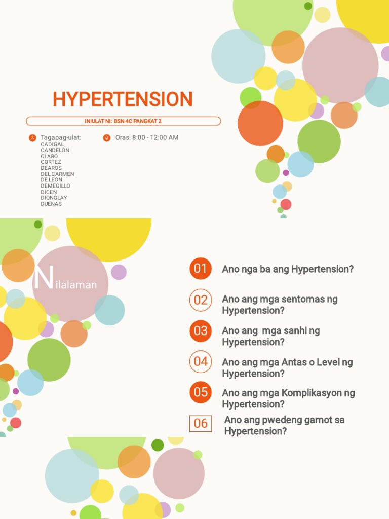 Health Teaching HYPERTENSION WPS Office1 | PDF