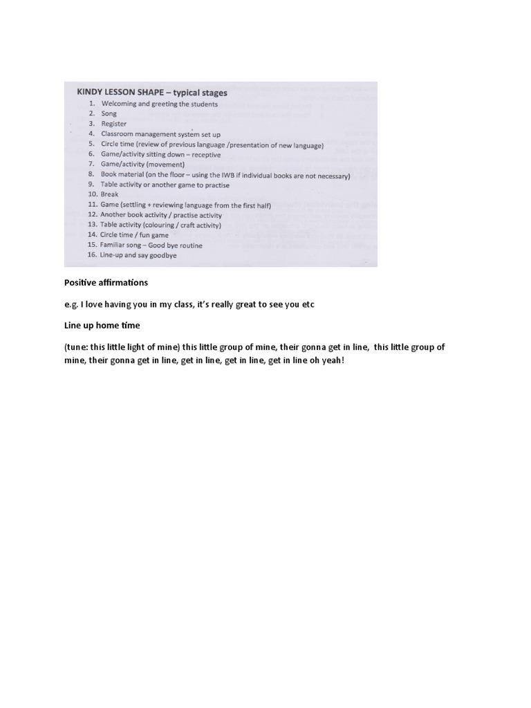 Kindy Methodology | PDF | Language Arts & Discipline | Self-Improvement