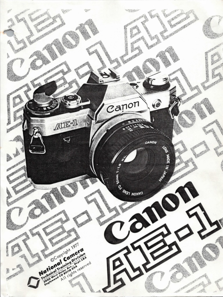 Canon-AE1 Guide PDF | PDF
