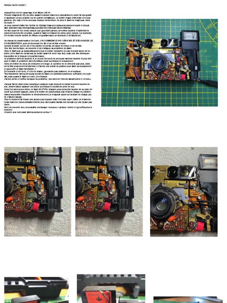 Réparation du Nikon L35 AF : Guide Pratique | PDF | Flash (Photographie)