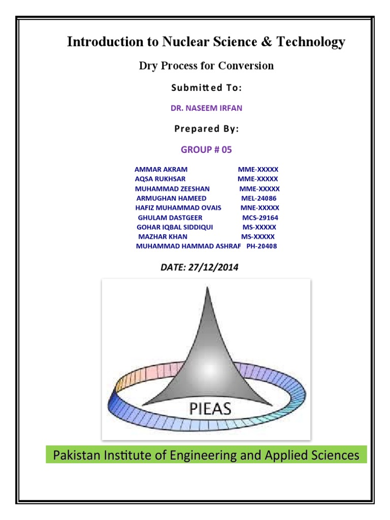 Dry Process in Nuclear Conversion | PDF | Uranium | Enriched Uranium