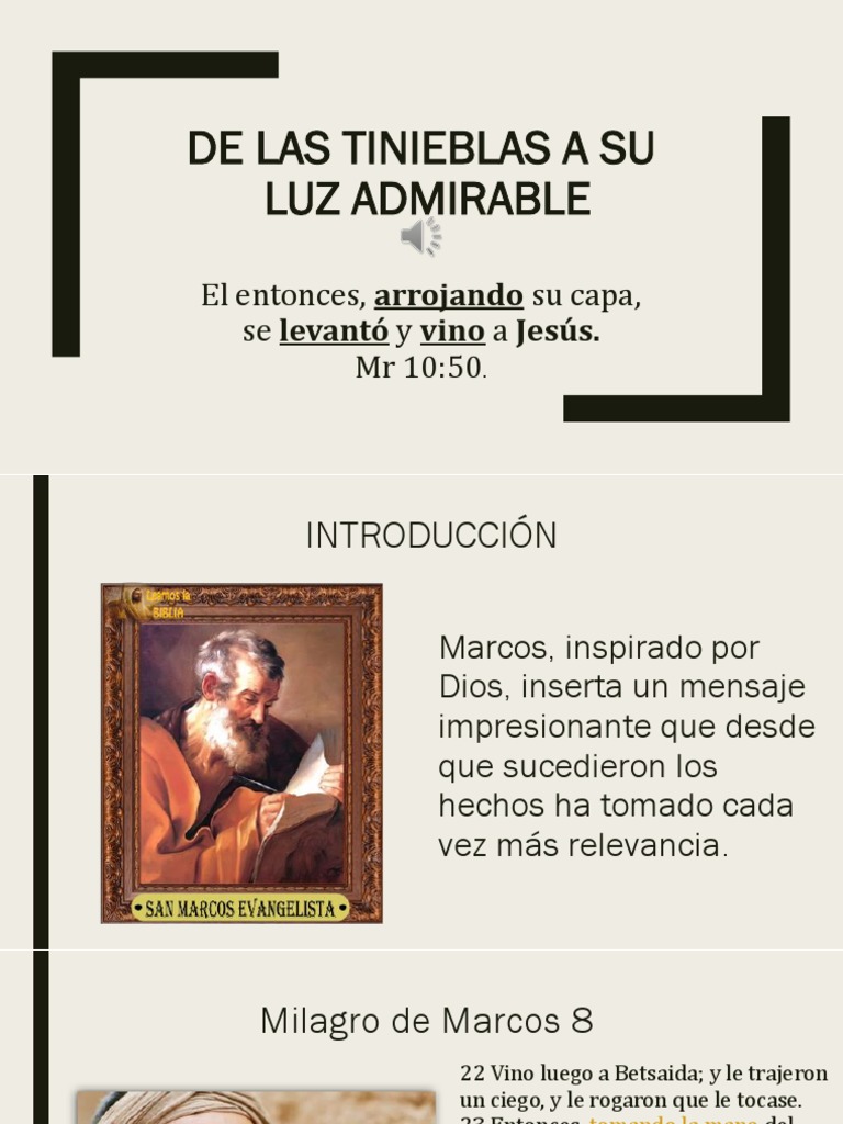 de Las Tinieblas A Su Luz Admirable | PDF | Jesús | Cristo (título)
