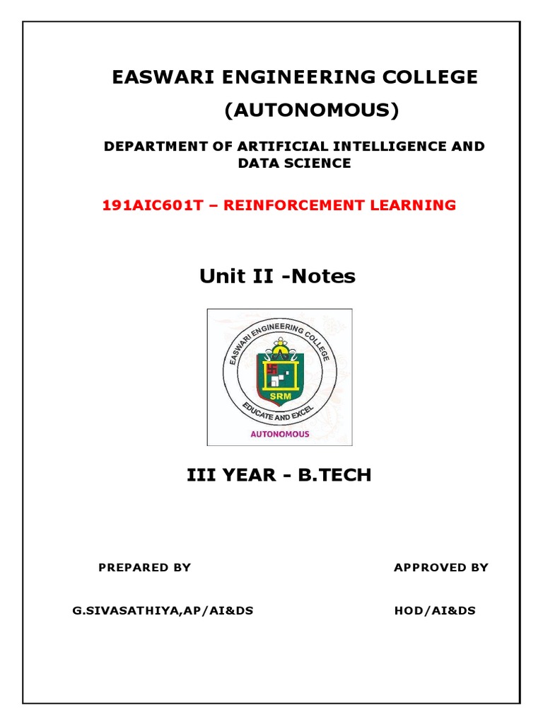 Reinforcement Learning - Chapter 2 | PDF | Markov Chain | Mathematics