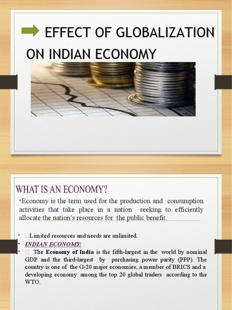 Impact of Globalisation On Indian Economy | PDF | Economy Of India ...