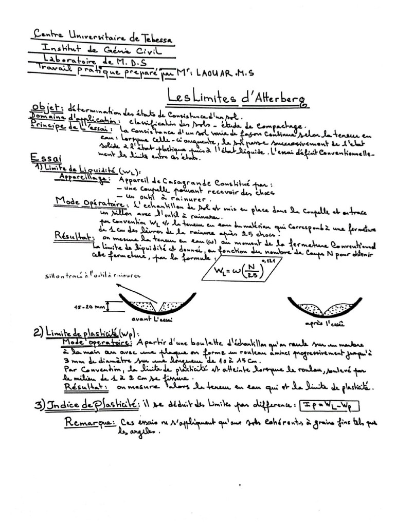 TP 3 - Limites D'atterberg | PDF